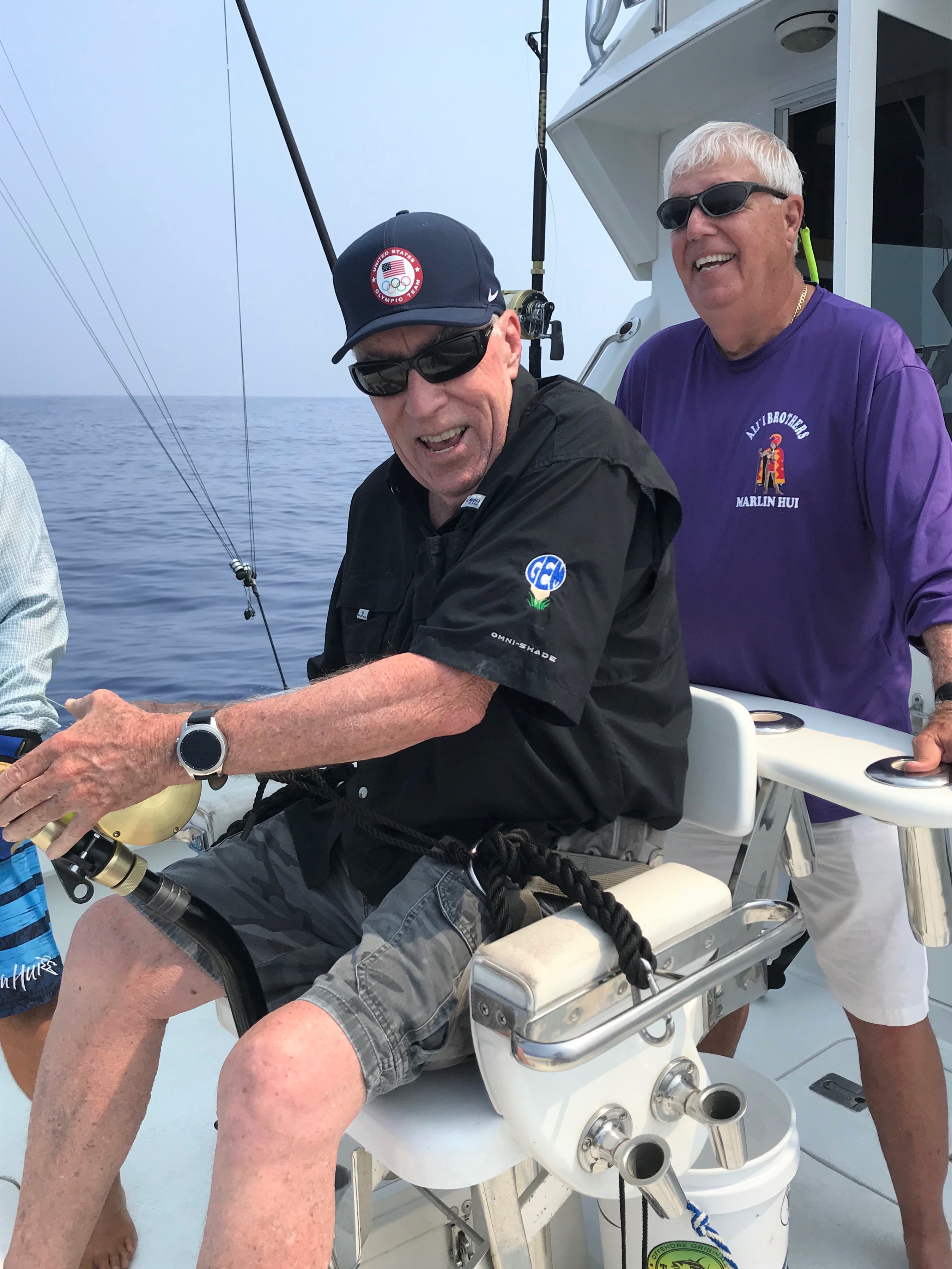 Father Gary Colton and Buzz Colton - Kona Fishing Charter - Fire Hatt ...